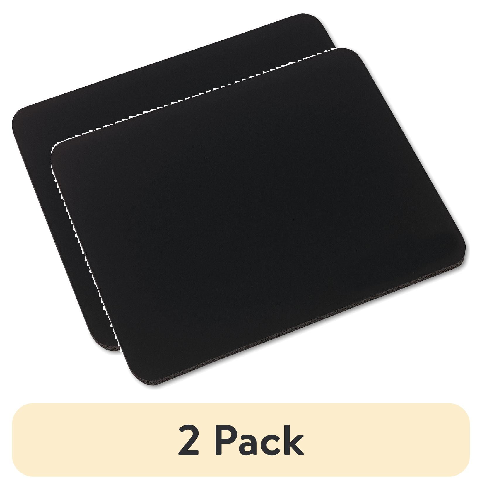 (2 pack) Innovera IVR52448 Black Rubber Mouse Pad - Walmart.com
