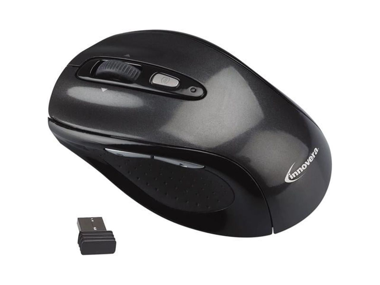 Innovera IVR61025 Black 5 Buttons 1 x Wheel Micro USB RF Wireless ...