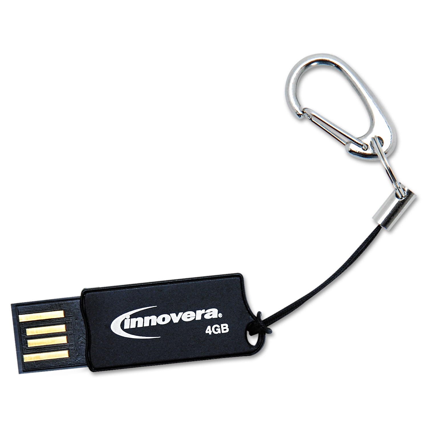 Innovera Micro USB 2.0 Flash Drive, 4 GB, Black - Walmart.com