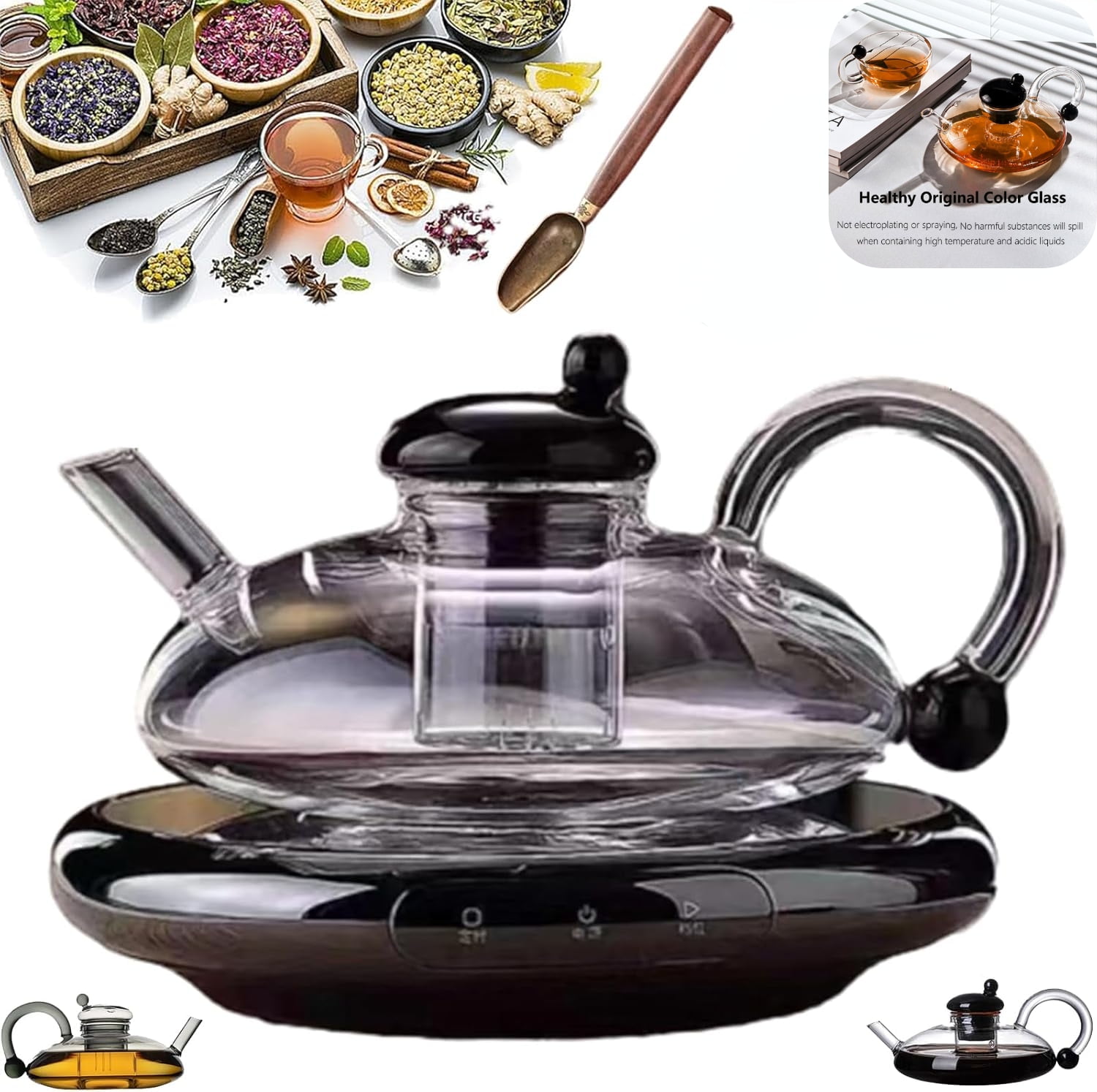 Innovessa - Tea Pot, 2025 New Upgrade 20oz Sereno Filtration Teapot Set ...