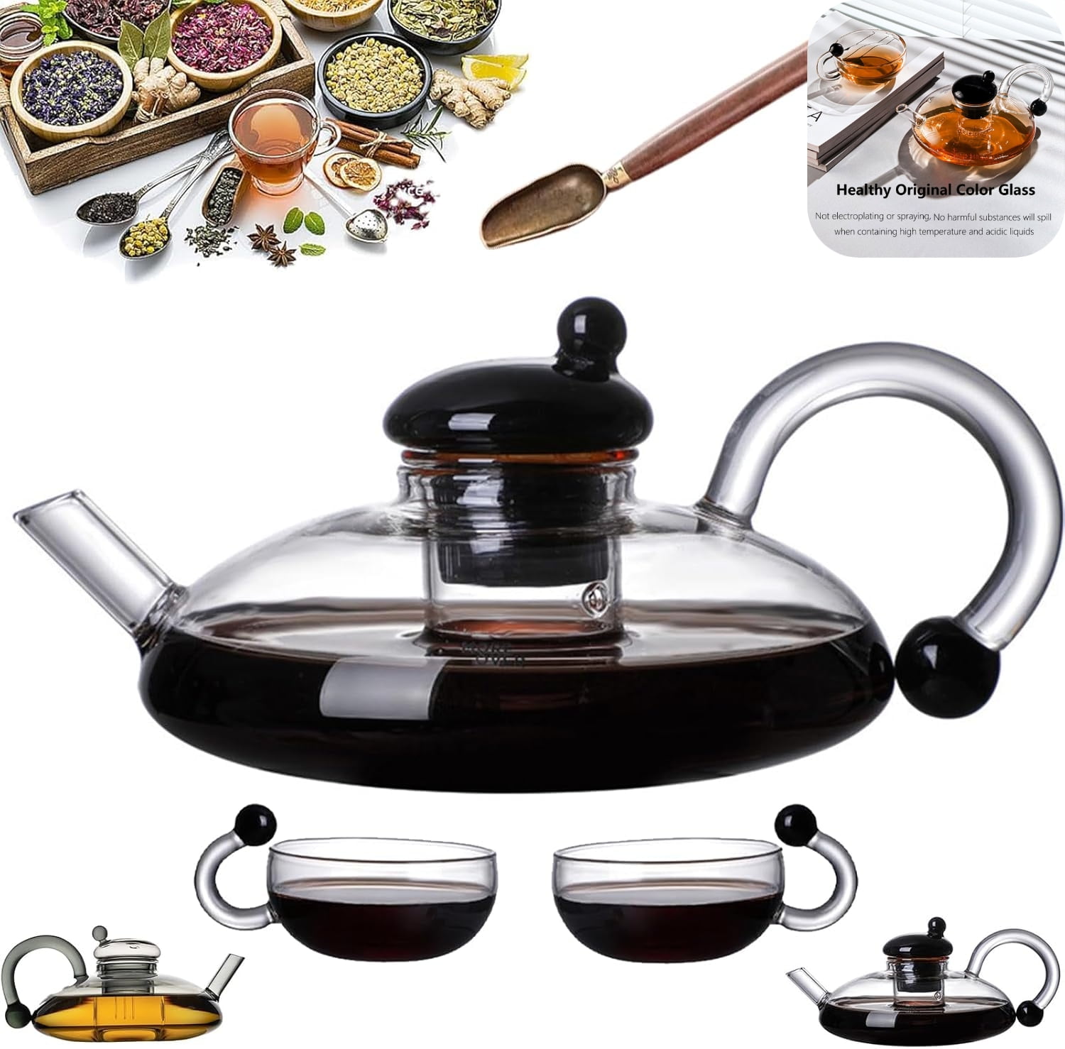 Innovessa - Tea Pot, 2025 New Upgrade 20oz Sereno Filtration Teapot Set ...