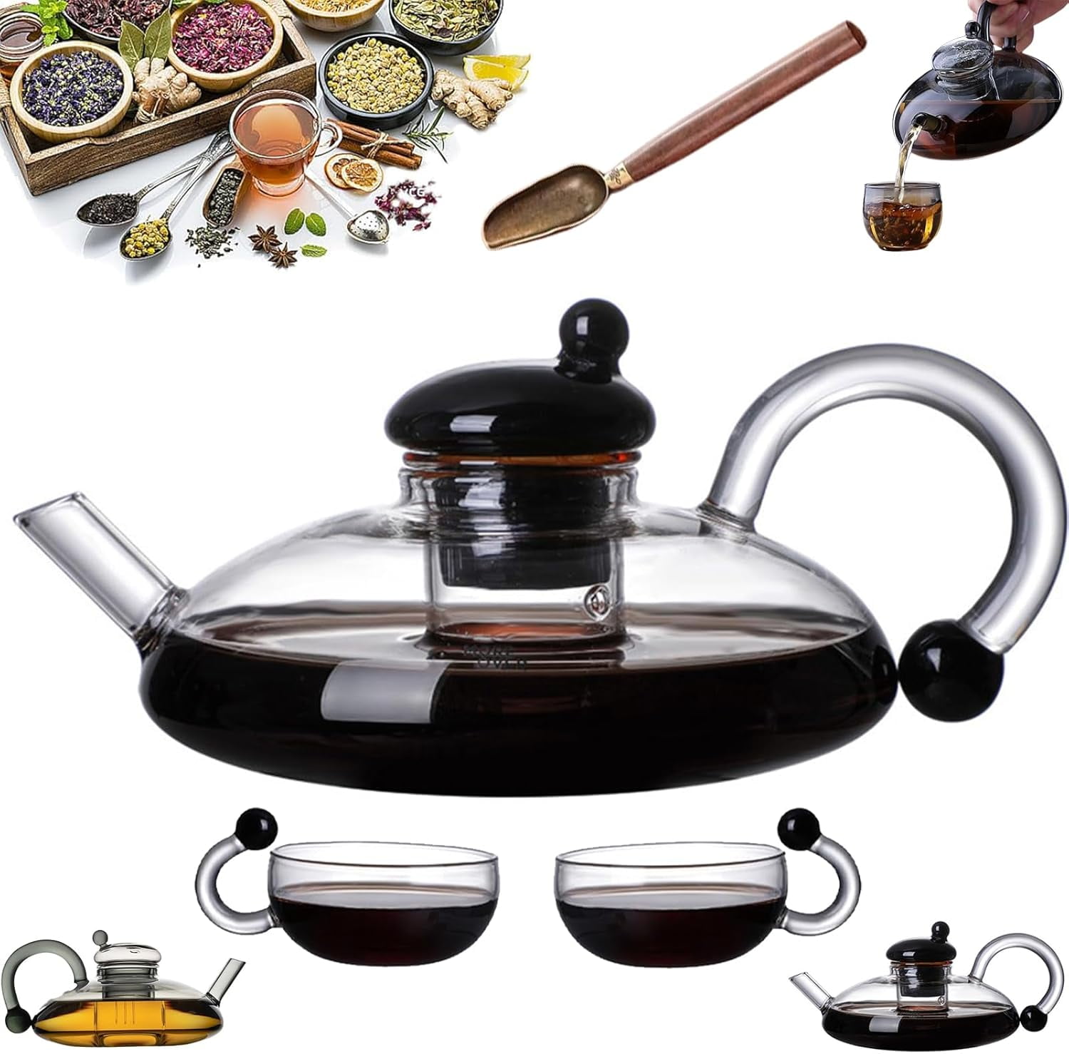 Innovessa - Tea Pot, 2025 New Upgrade 20oz Sereno Filtration Teapot Set ...