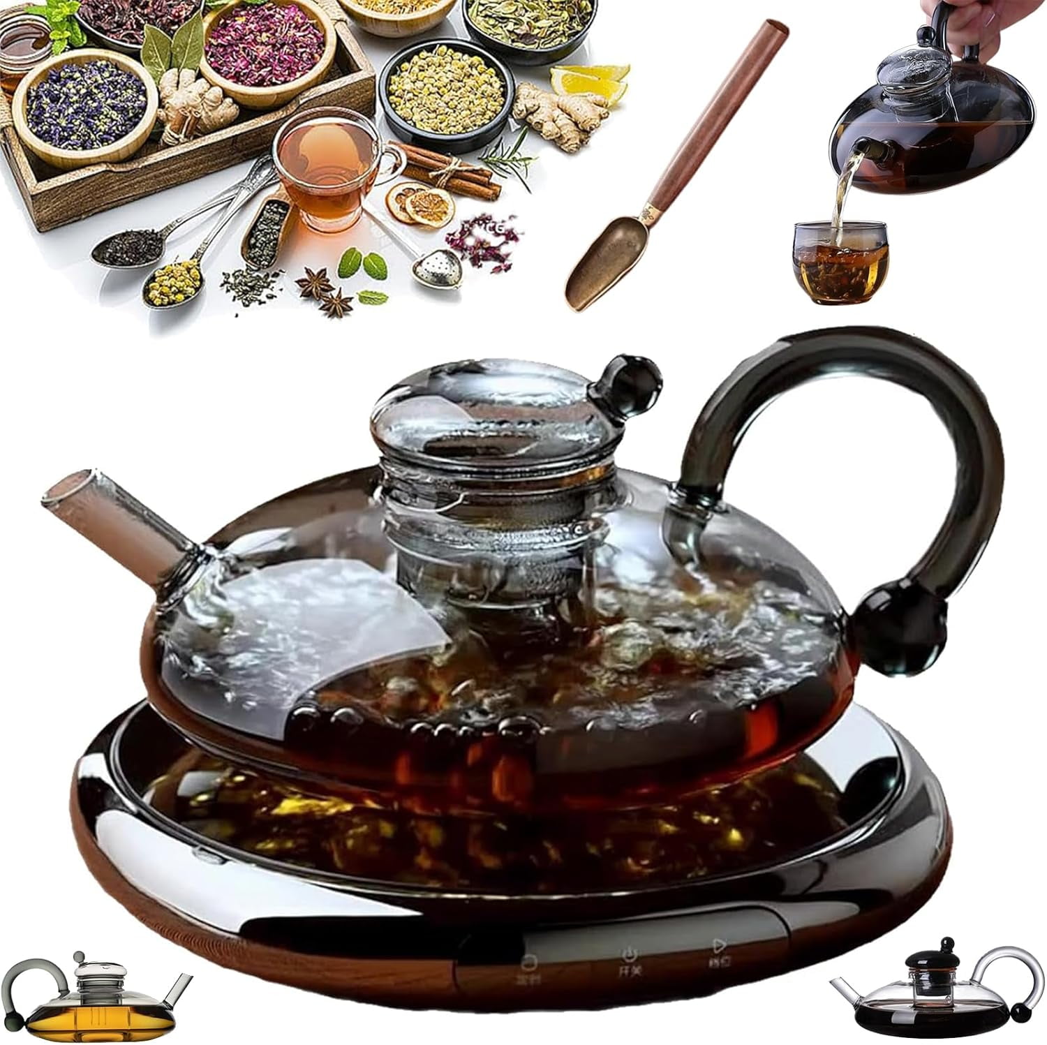 Innovessa - Tea Pot, 2025 New Upgrade 20oz Sereno Filtration Teapot Set ...