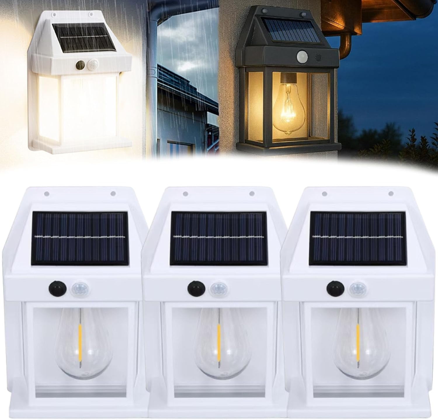 Innovga Night Lights – Solar Induction Wall Lamp, Outdoor Waterproof ...