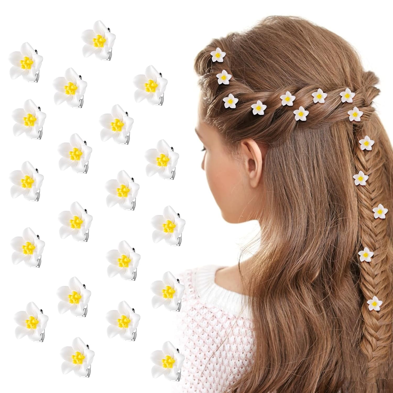 Innovire Small Hair Claw Clips, 20 Pcs Lily Mini Hair Clamps, Cute Tiny ...