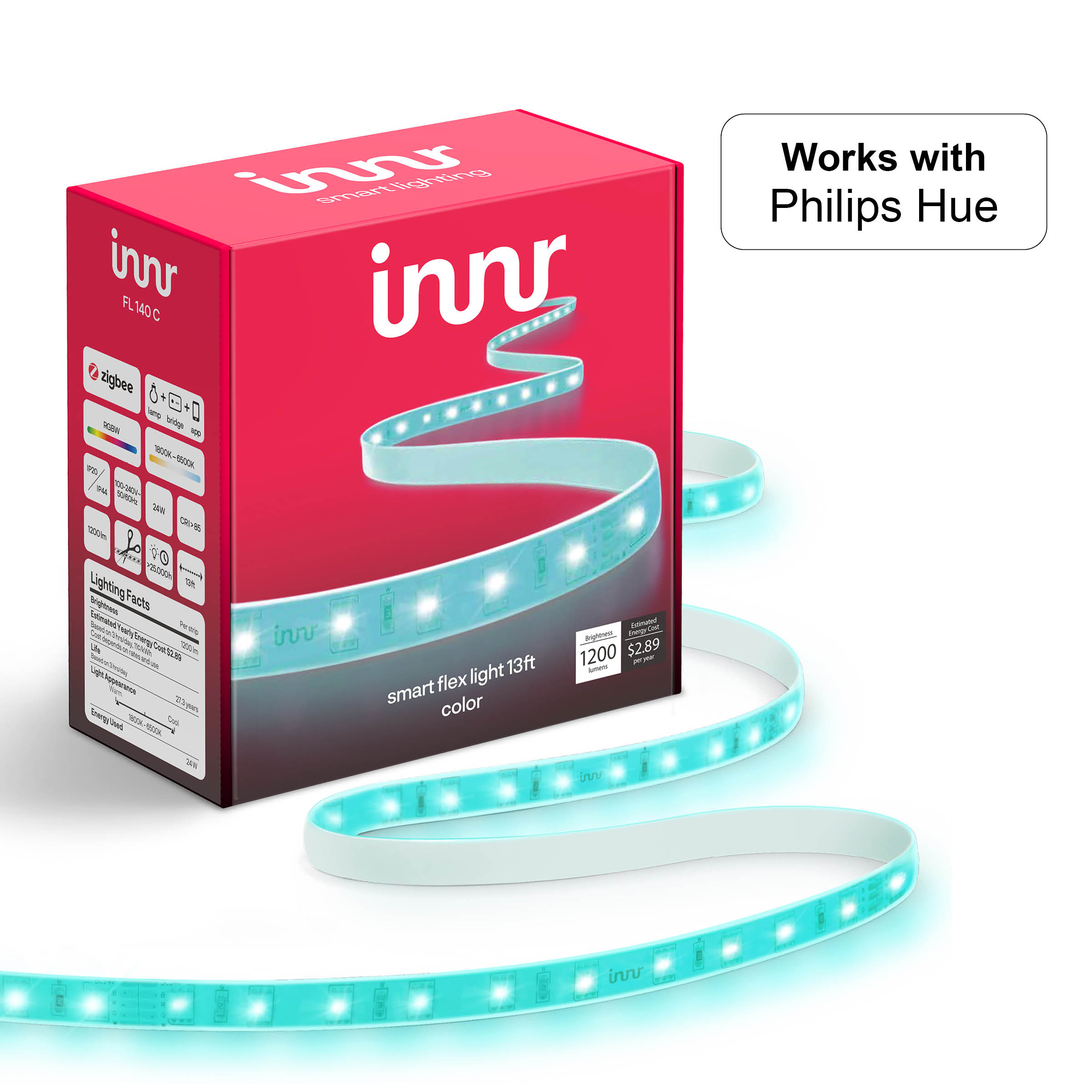 Philips Hue Lightstrip Outdoor 80 inch, White - Walmart.com