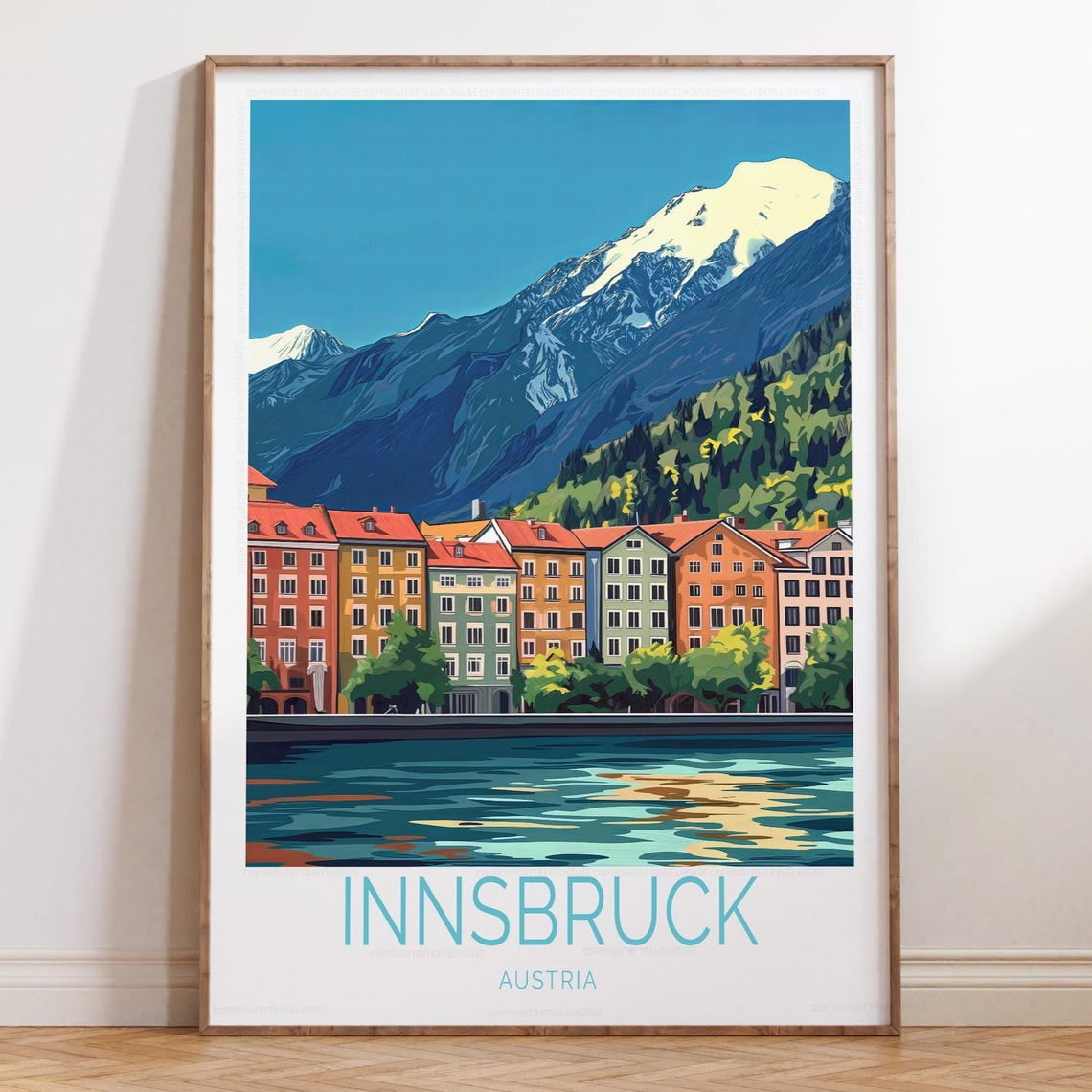Innsbruck Austria Travel Poster, Austria Travel Wall Art, Innsbruck ...
