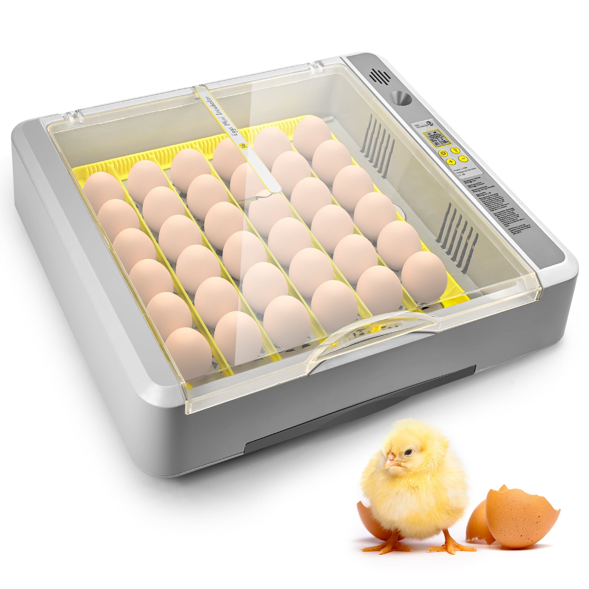 INNVELLO 36 Egg Incubator With Auto Egg Turning, Humidity & Temperature Display,With Egg Candler ...