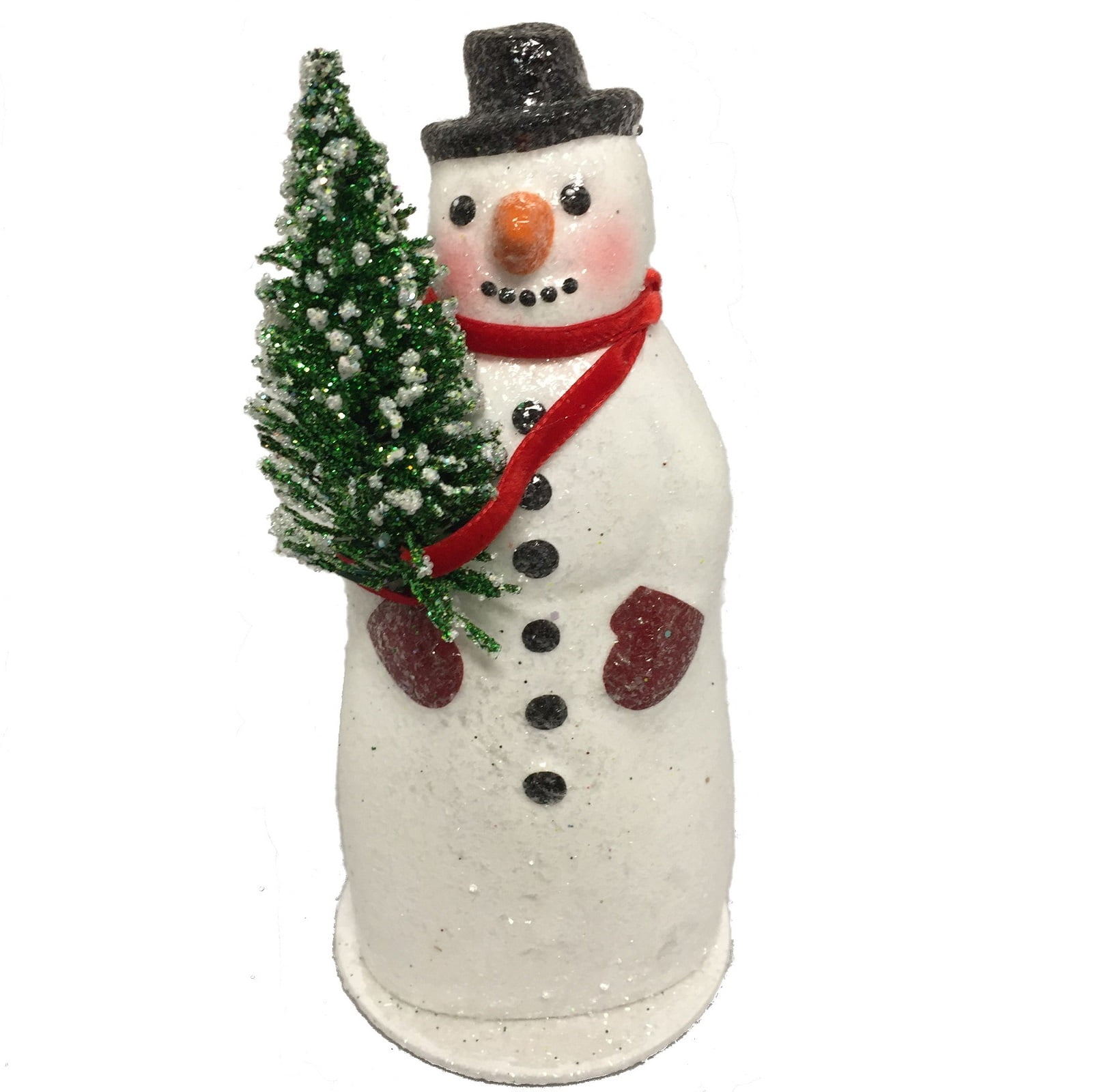 Ino Schaller Mr. Chipper the Snowman German Paper Mache Candy Container ...