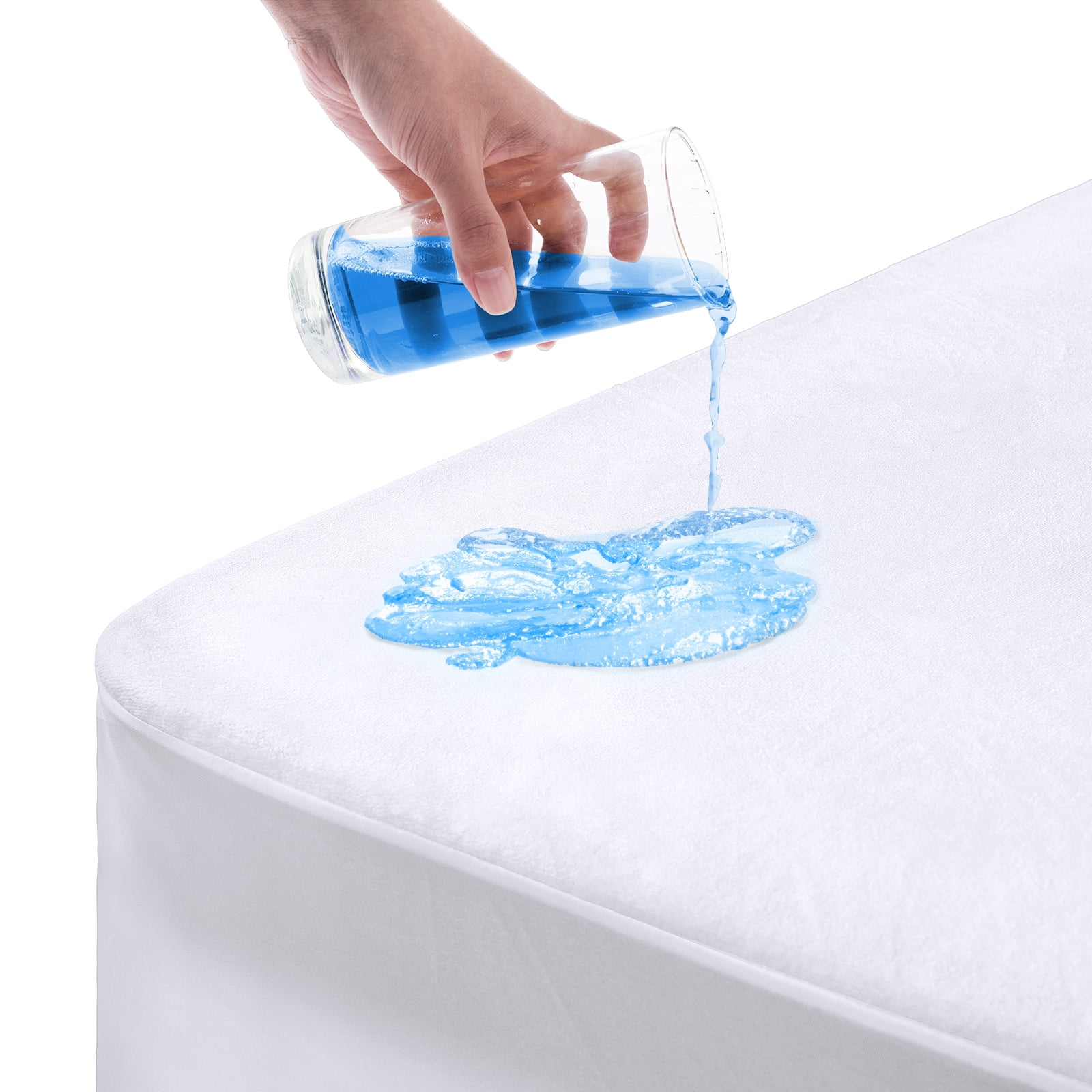 Inofia Mattress Protector Full Size, 100% Waterproof, Bamboo Cotton ...