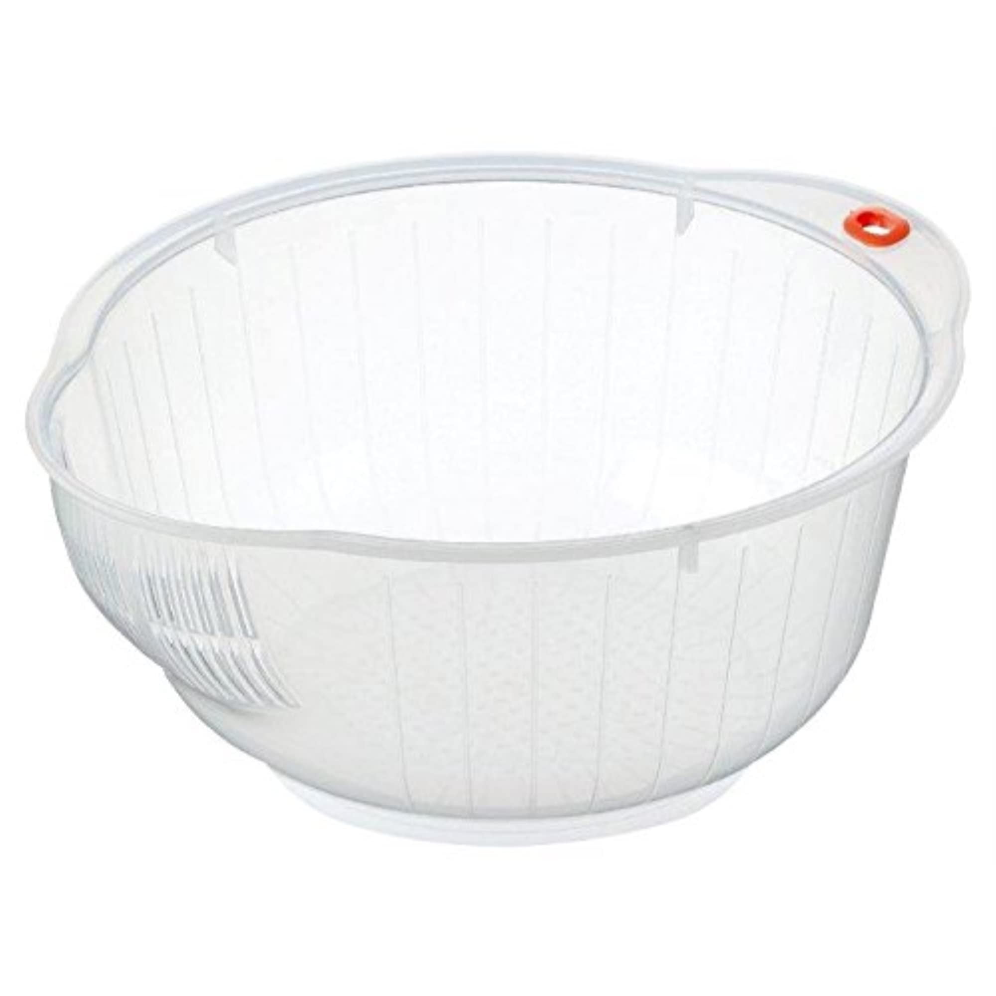 Inomata Japanese Rice Washing Bowl with Strainer, 2 quart - Walmart.com