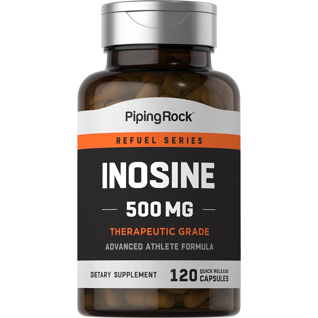 Inosine 500mg | 120 Capsules | Supplement for Men and Women | by Piping ...