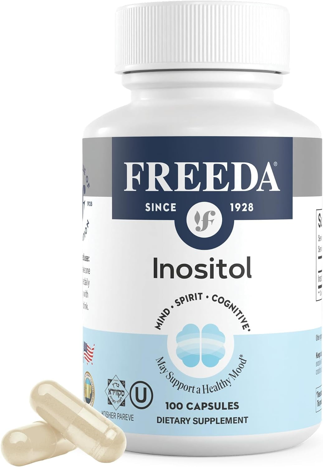 Freeda Inositol Supplement Pure Myo-Inositol Sleep Aid & Mood Support ...