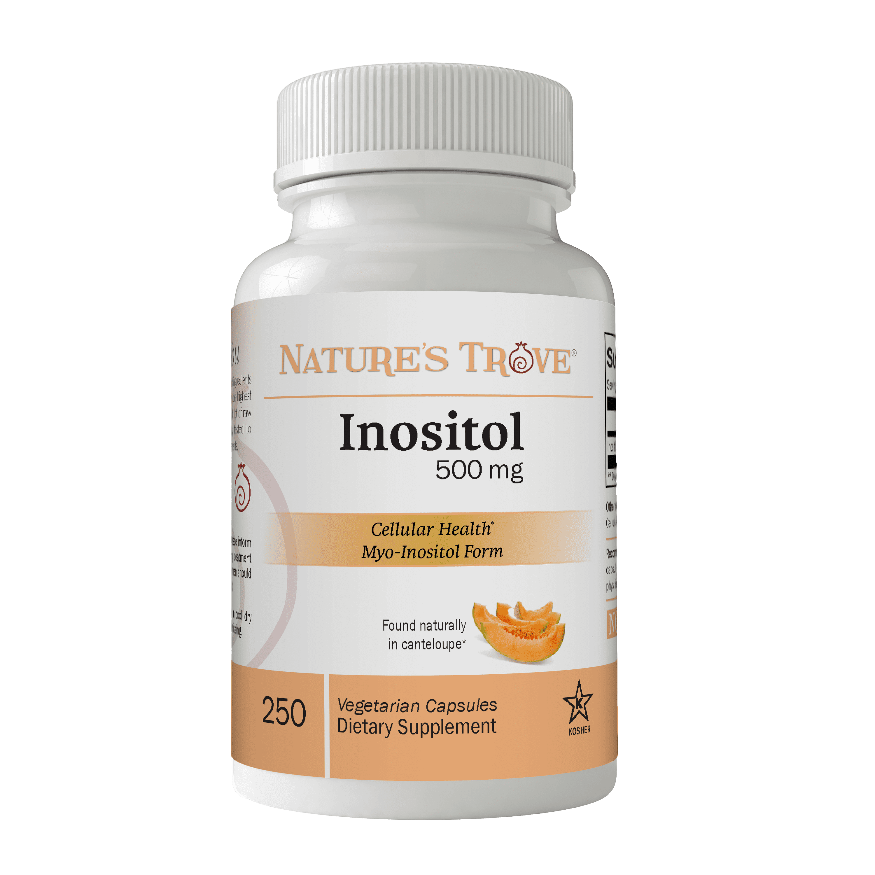 Inositol 500mg - 250 Vegetarian Capsules - Non GMO - Nature's Trove ...