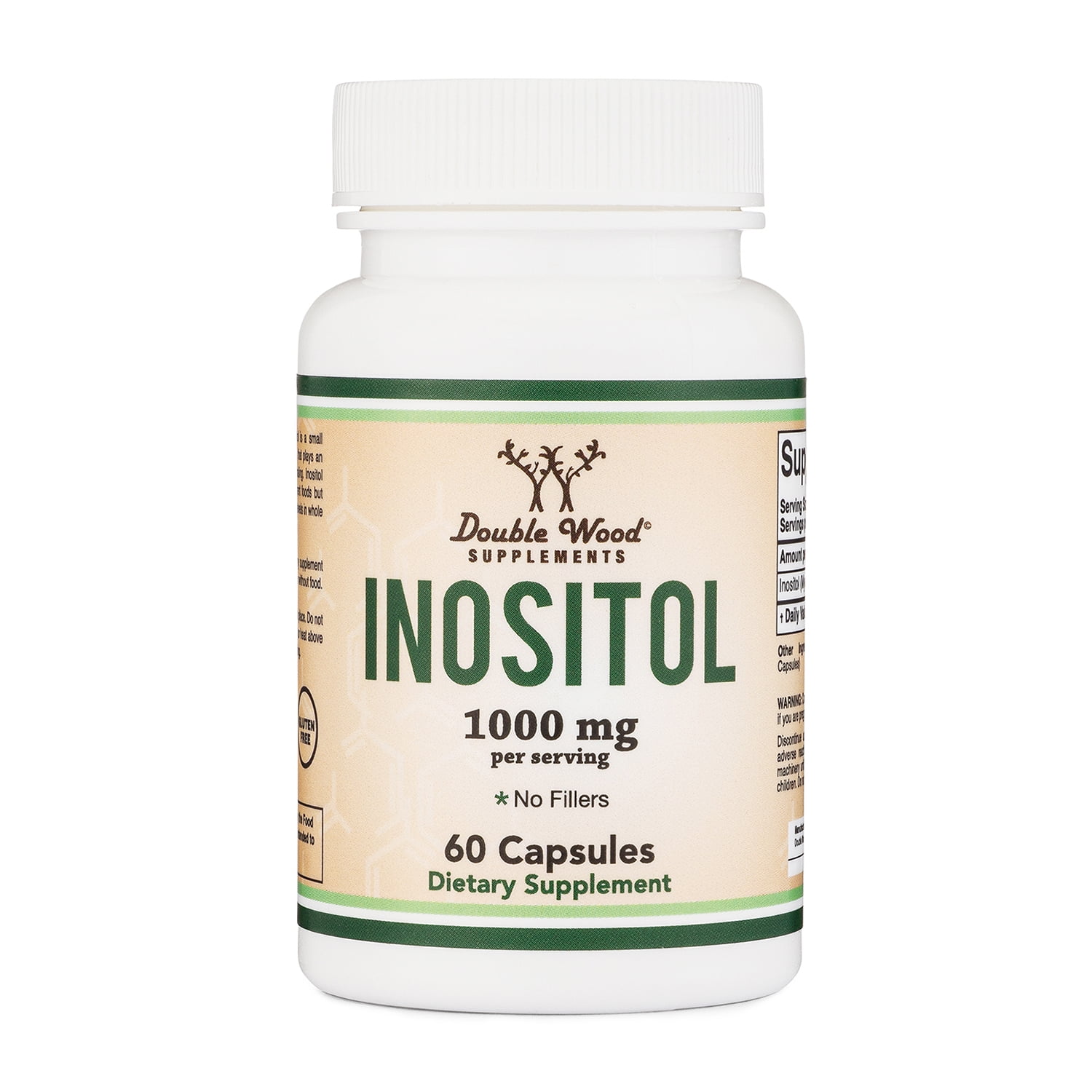 Myo-Inositol Supplement - 60 x 500mg Vitamin B8 Capsules for Hormonal ...