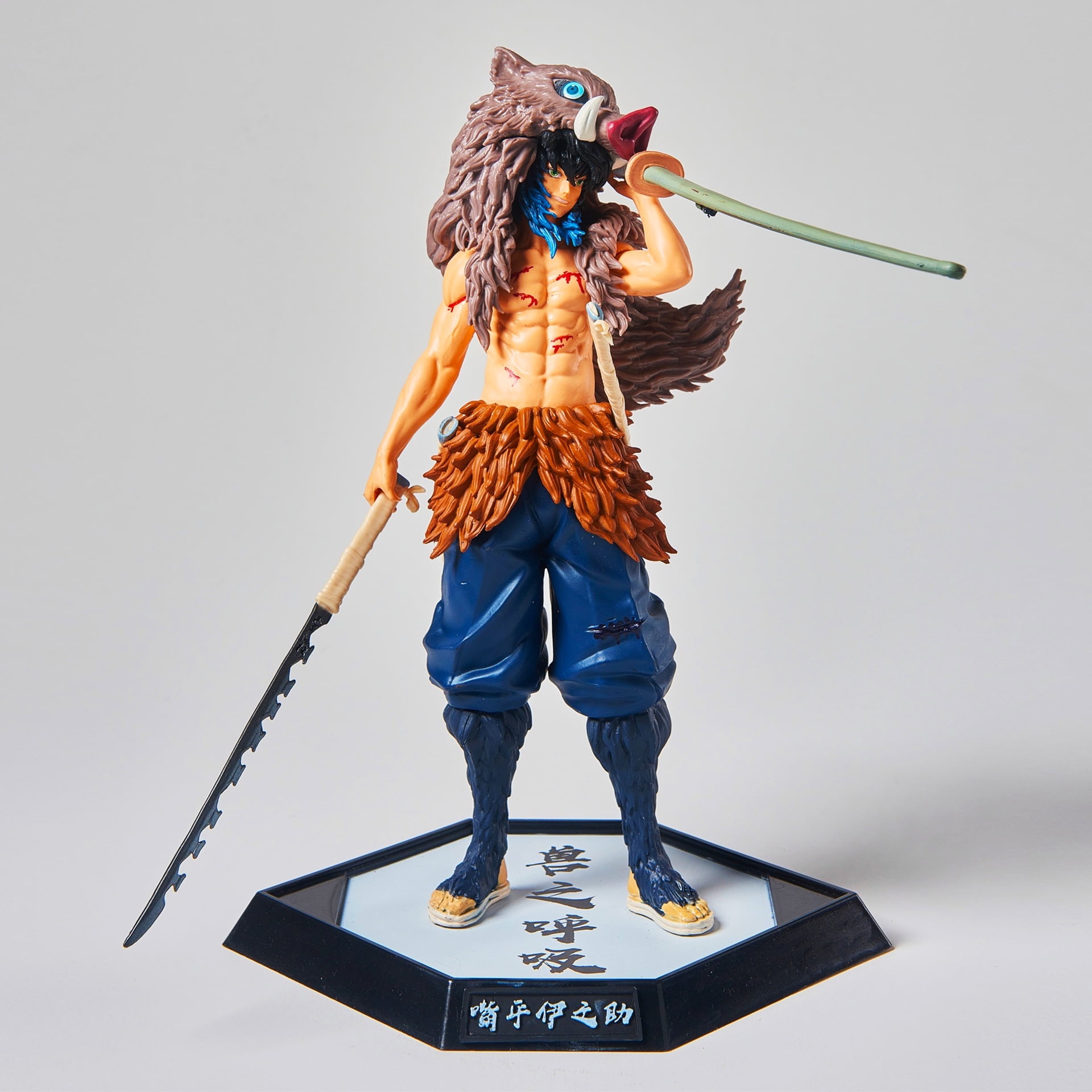 Inosuke Figure Anime Statue Model Demon Slayer Action Figure Desktop ...