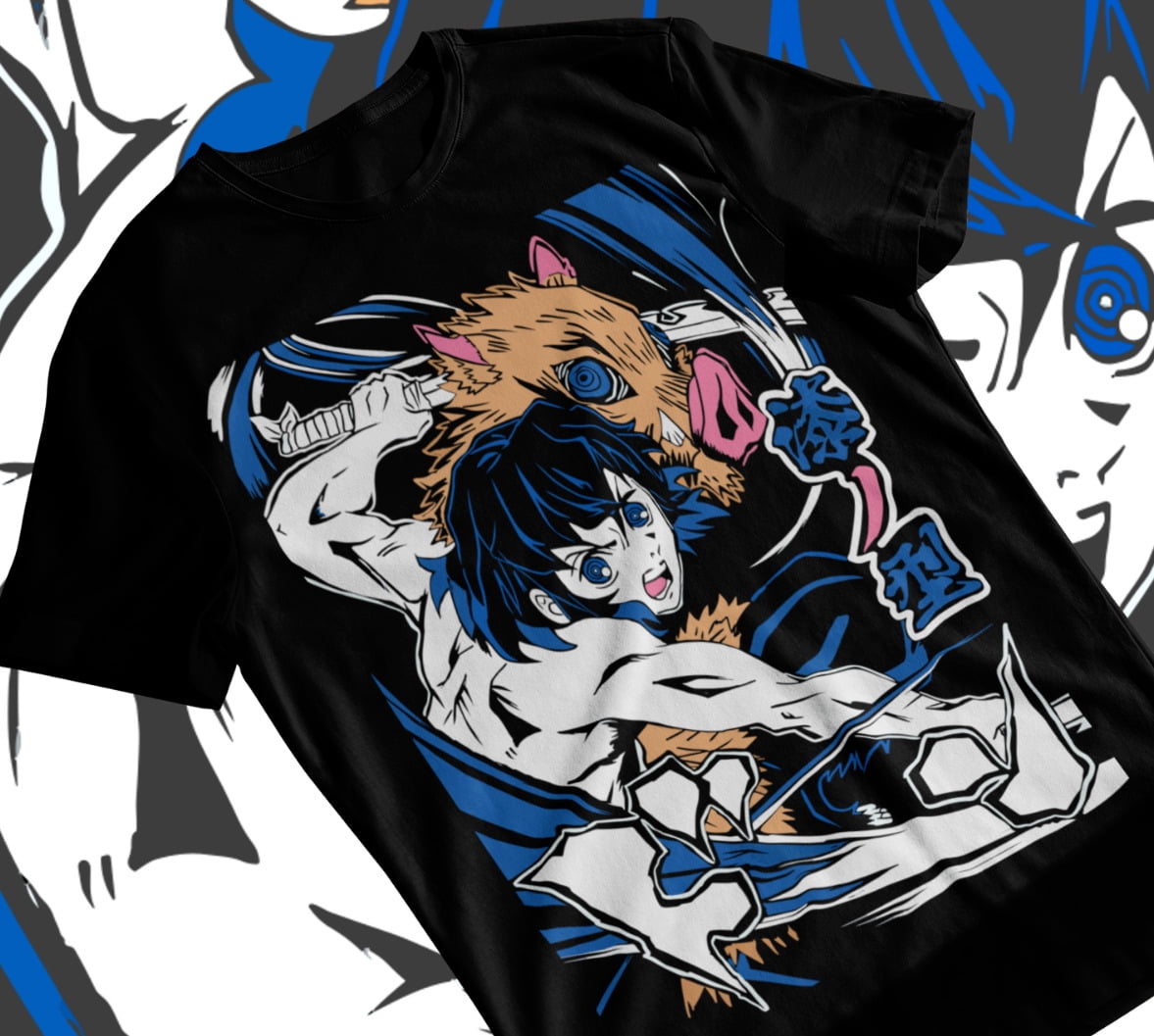 Inosuke Hashibira T-shirt Kimetsu no Yaiba Demon Slayer Manga Shirt ...