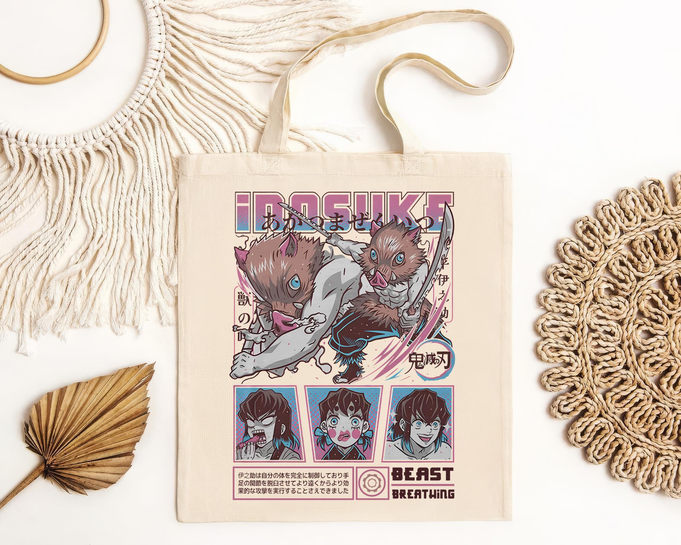 Inosuke Tote Bag Demon Slayer Kimetsu No Yaiba Anime Manga Gift Bag ...