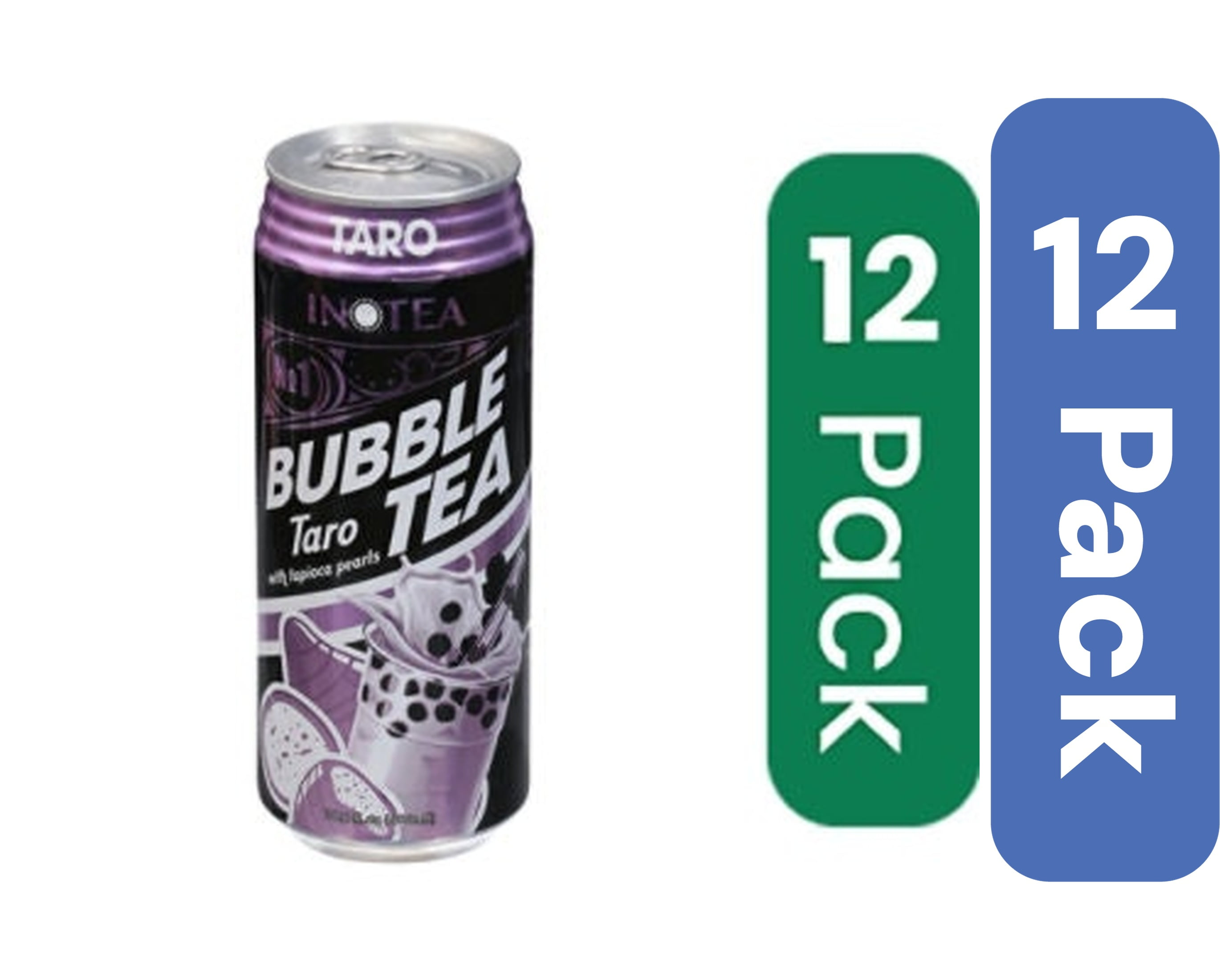 Inotea Taro Bubble Tea 16.6 fl oz (Pack Of 12) - Walmart.com
