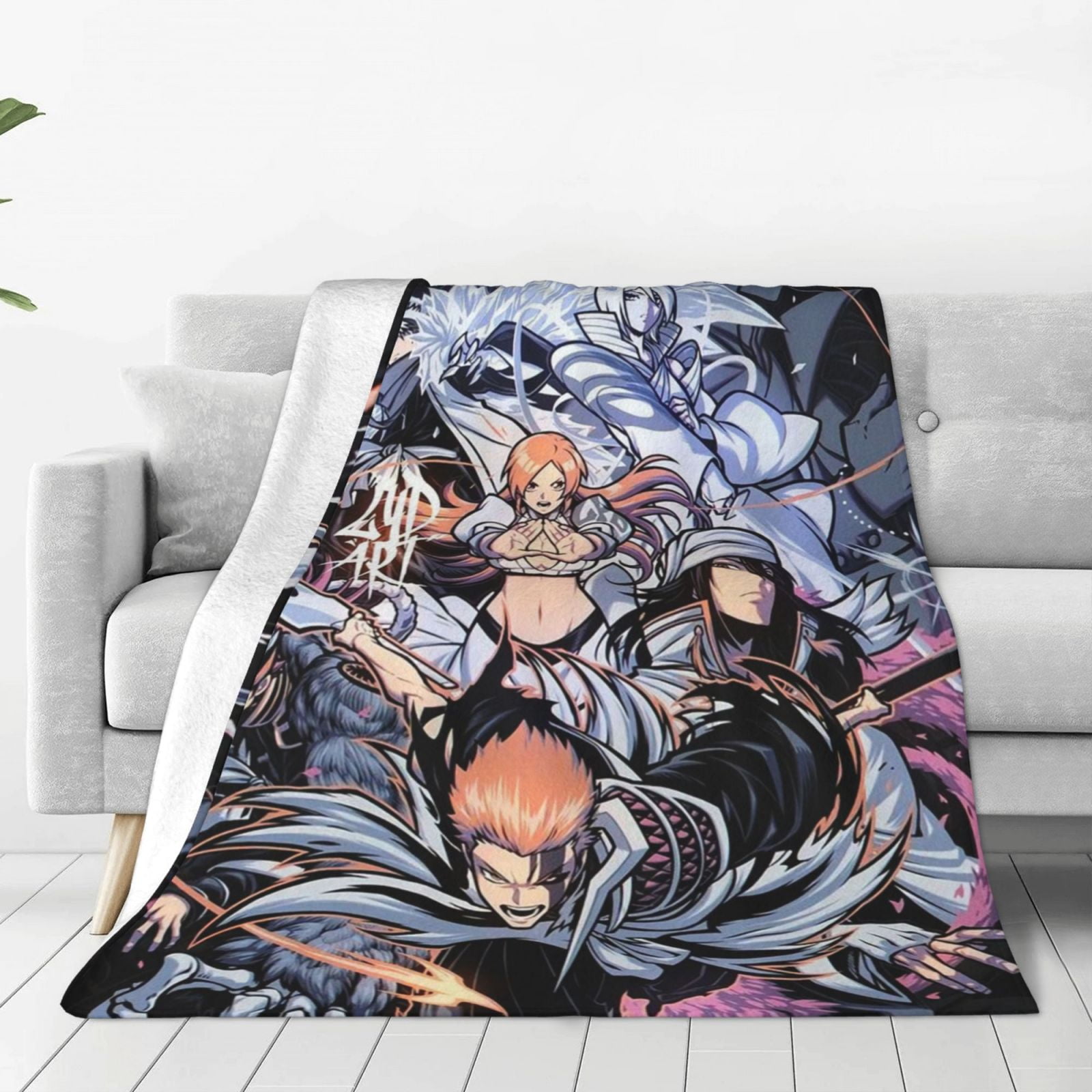 Inoue Orihime anime Soft Cozy Fleece Throw Blanket Plush Lightweight ...