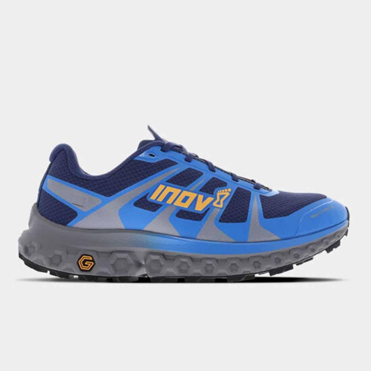 Inov-8 TrailFly Ultra G 300 Max Shoes - Men's, Blue/Grey/Nectar, 9.5, 000977-BLG - Walmart.com