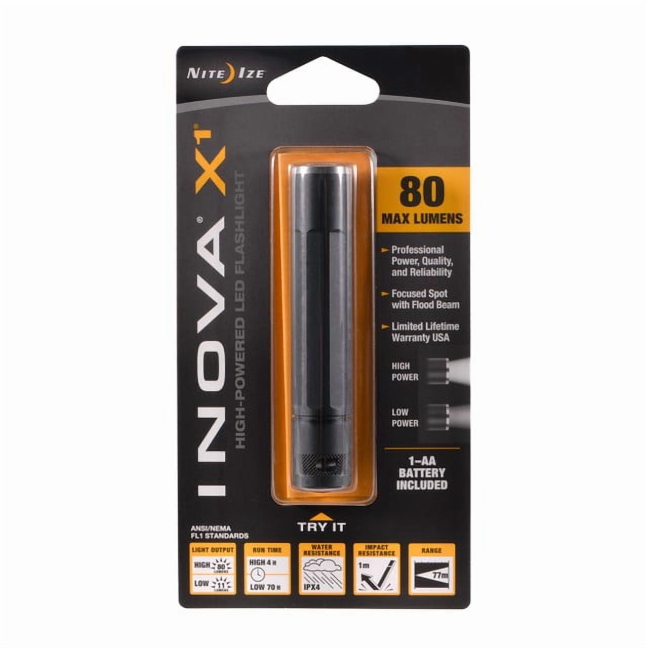 Inova X1 Flashlight, Black - Walmart.com
