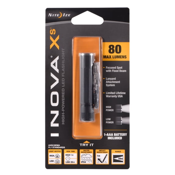 Inova XS Flashlight, Black - Walmart.com