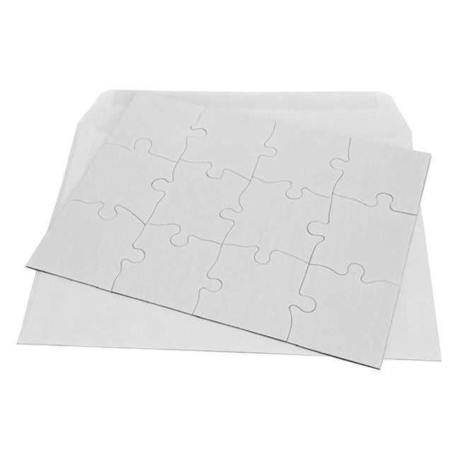 Inovart 2747 8 .5 x 11 in. Puzzle-It Blank Puzzles with Envelopes & 12 ...