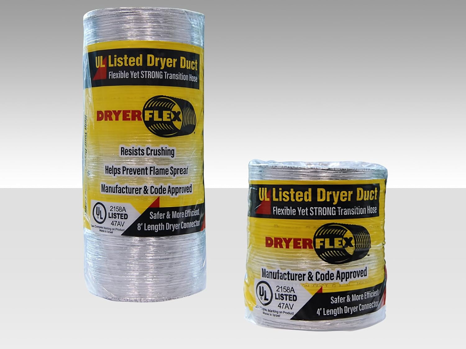 Inovate DryerFlex - 4" Flexible Hose for Laundry Dryer (8' Length ...