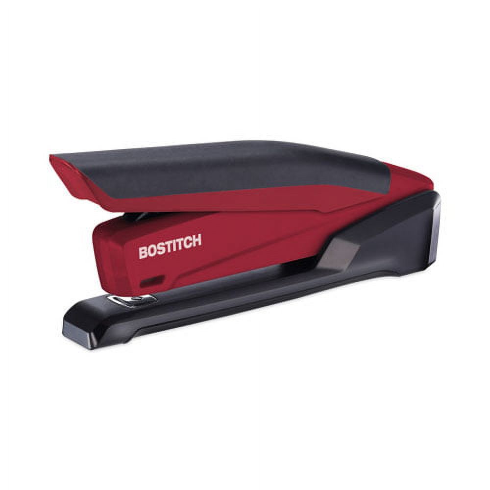 Inpower Spring-Powered Desktop Stapler, 20-Sheet Capacity, Red | Bundle ...