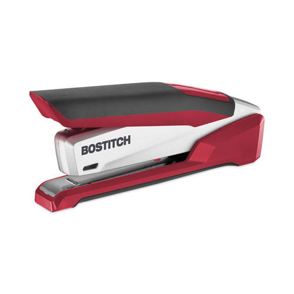 Inpower Spring-Powered Premium Desktop Stapler, 28-Sheet Capacity, Red ...