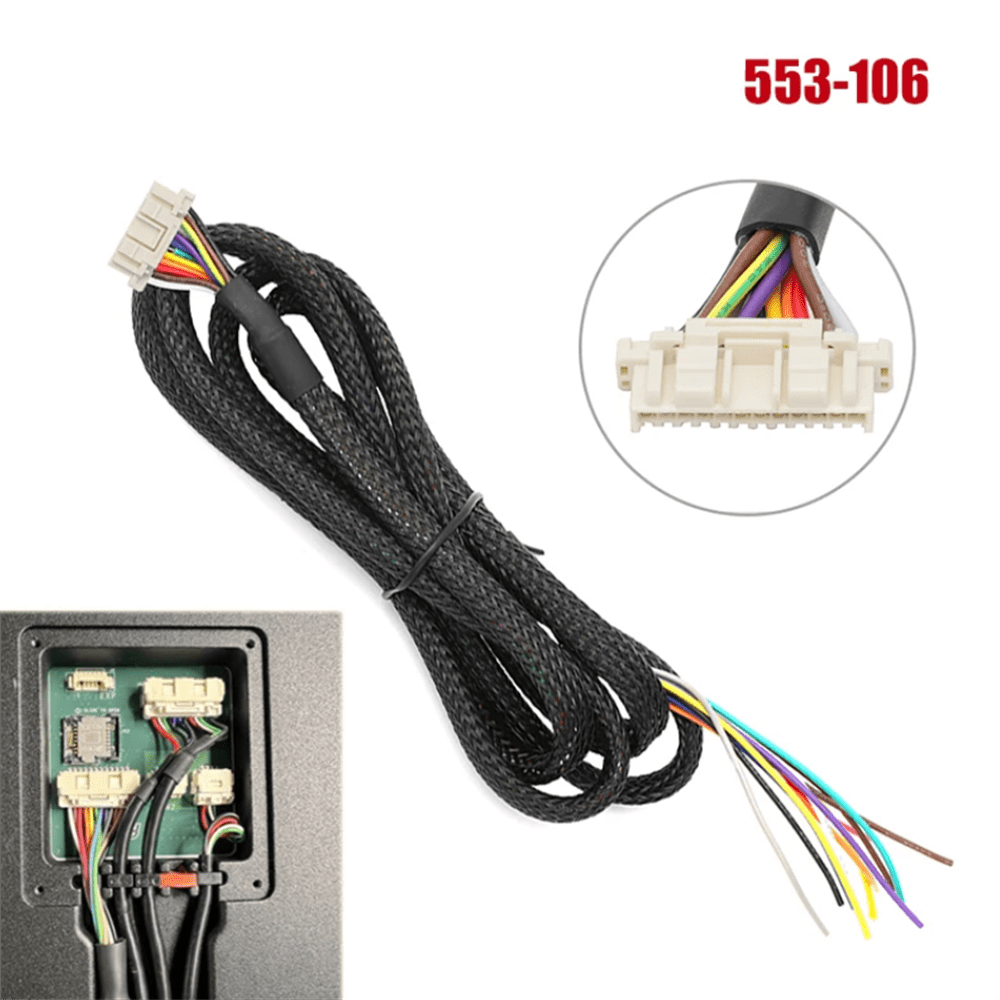 Input Output Wiring Harness Plug For 553-106 EFI 7 Inch Digital Dash ...