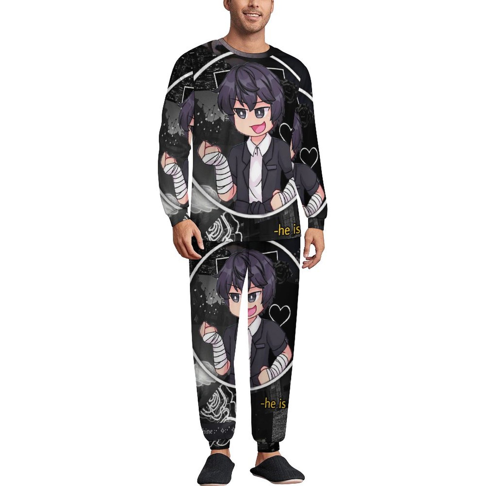 InquisitorMaster Unisex Adults Round Neck Pajama Set Two Piece Set ...