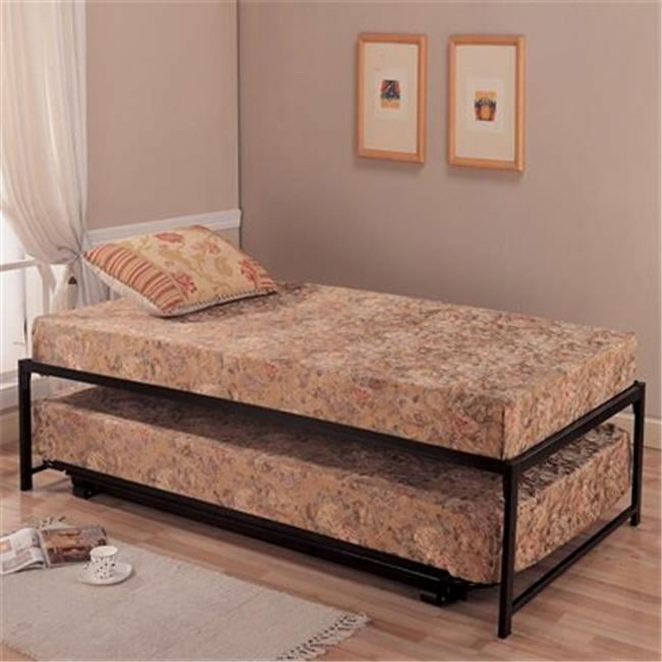 Inroom Furniture Design Hi Riser bed with black metal frame - Walmart.com