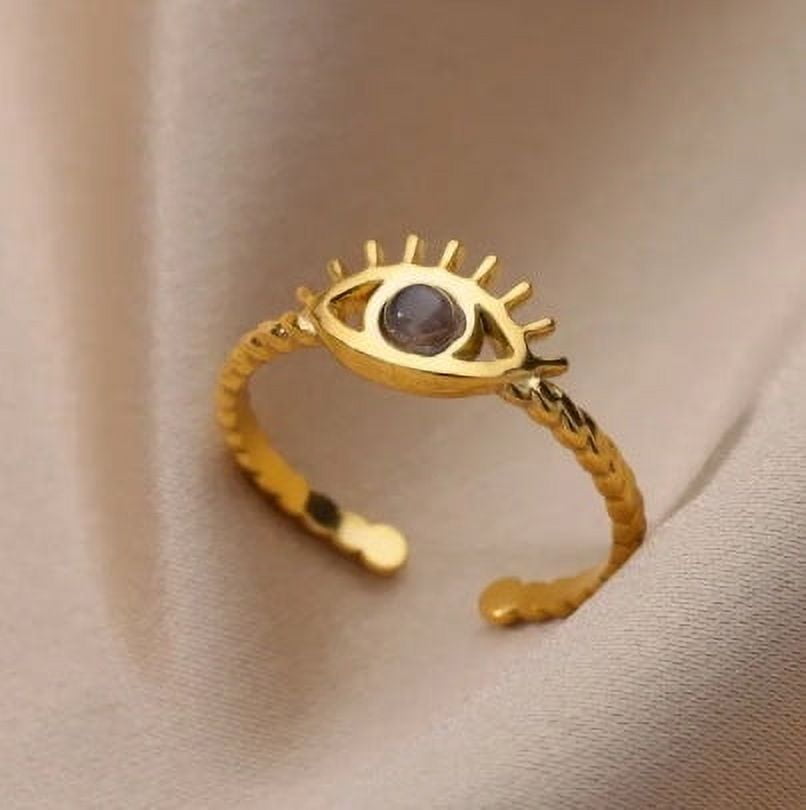 Ins Cold Style Golden Bee Fishbone Ring For Women - Walmart.com
