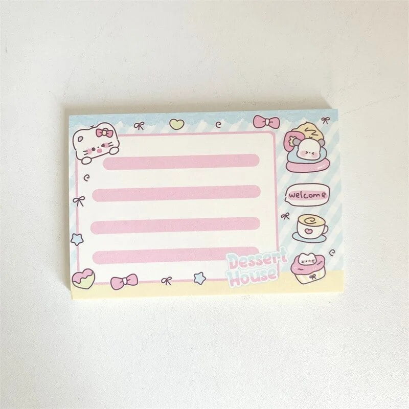 Ins Cute Korean Memo Pad Material Paper Notepad Stationery Supplies ...