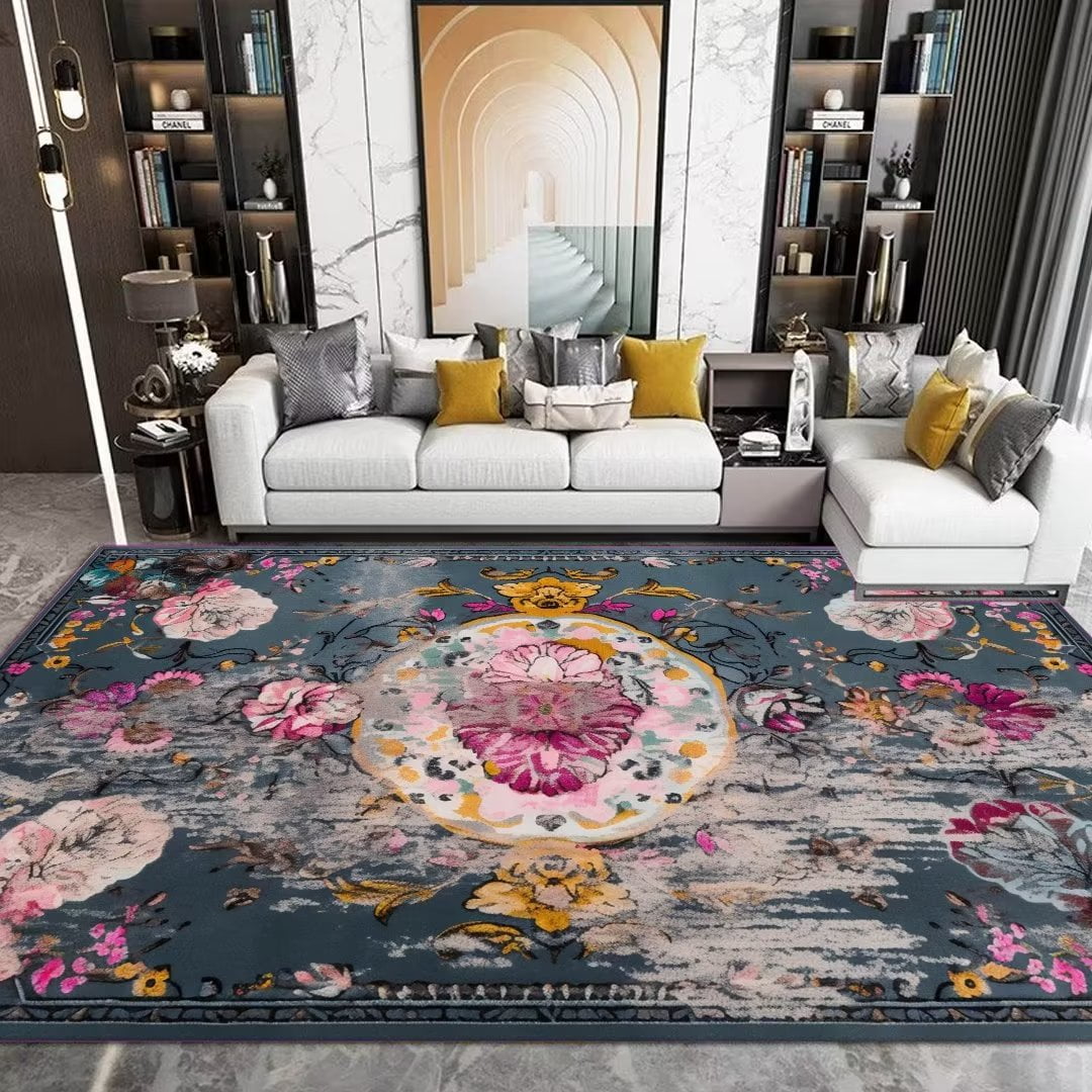 Ins Ethnic Retro Persia Carpet Living Room 140x200cm Thickening Carpets ...