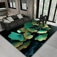 LAKEA 8 Ball Rug Black Round Rug Carpet Non-Slip Flocking Floor Area ...