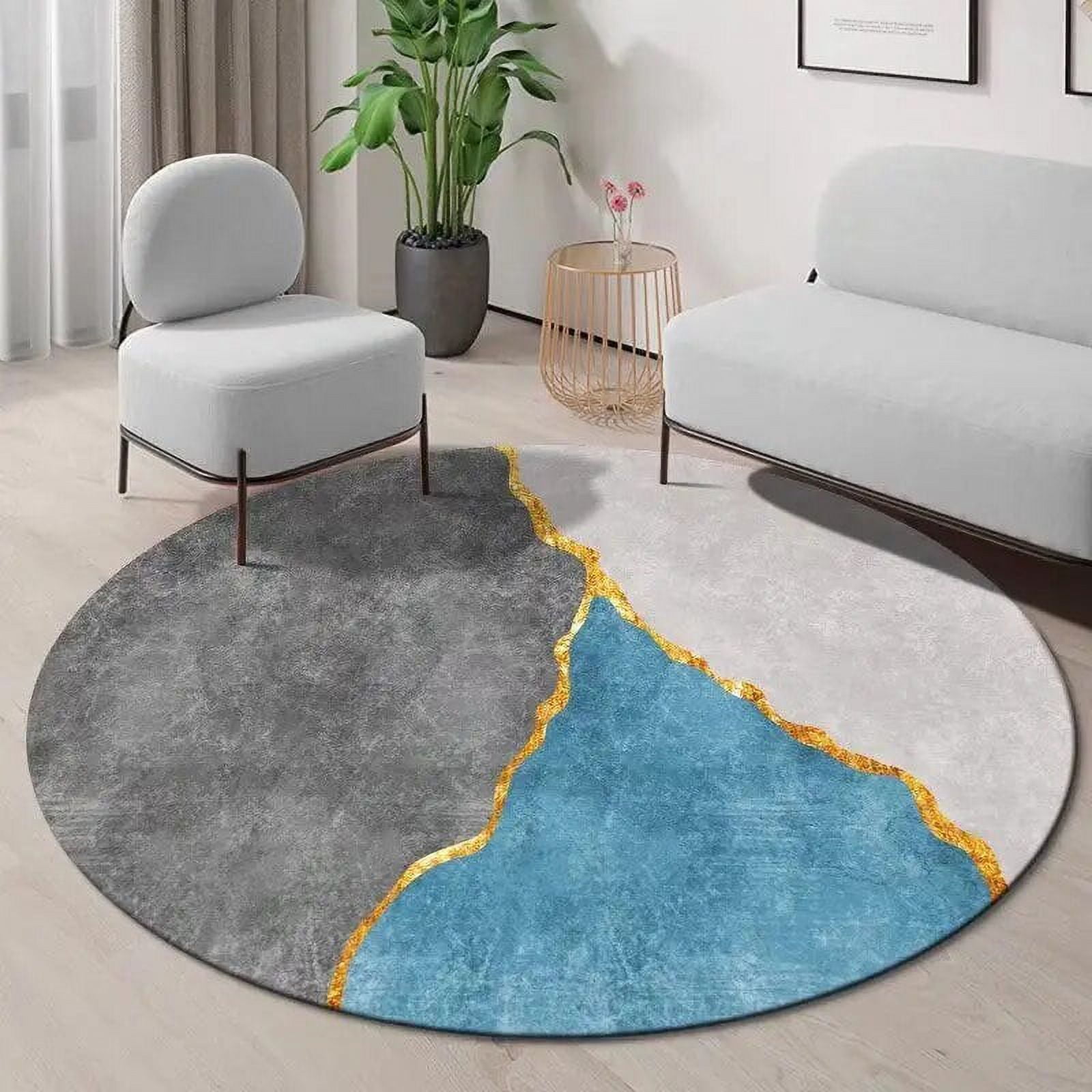 Ins Light Luxury Round Carpets Living Room Large Area Carpet High ...