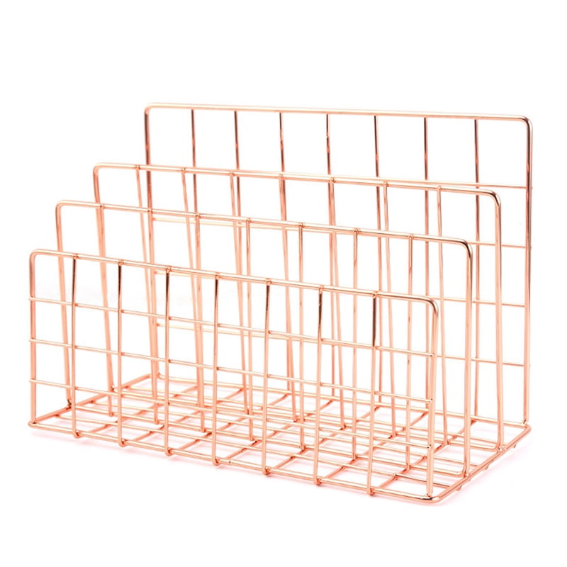 Ins Minimalist Iron Desktop Storage Rack Organizer Table Organizing ...