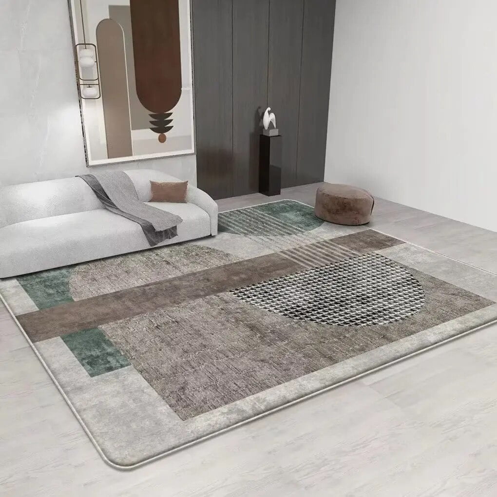 Ins Modern Geometry Living Room Carpets Soft Large Area Rugs for ...