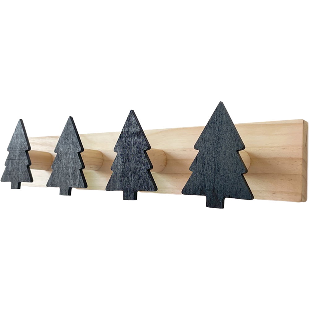 ONAPARTER Ins Nordic Style Christmas Tree Hook Wall Hanging Black Coat ...