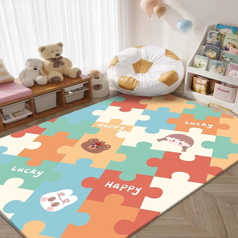 Ins Pink Cute Girl Room ration Carpet Living Room Fluffy Soft Study Rug ...