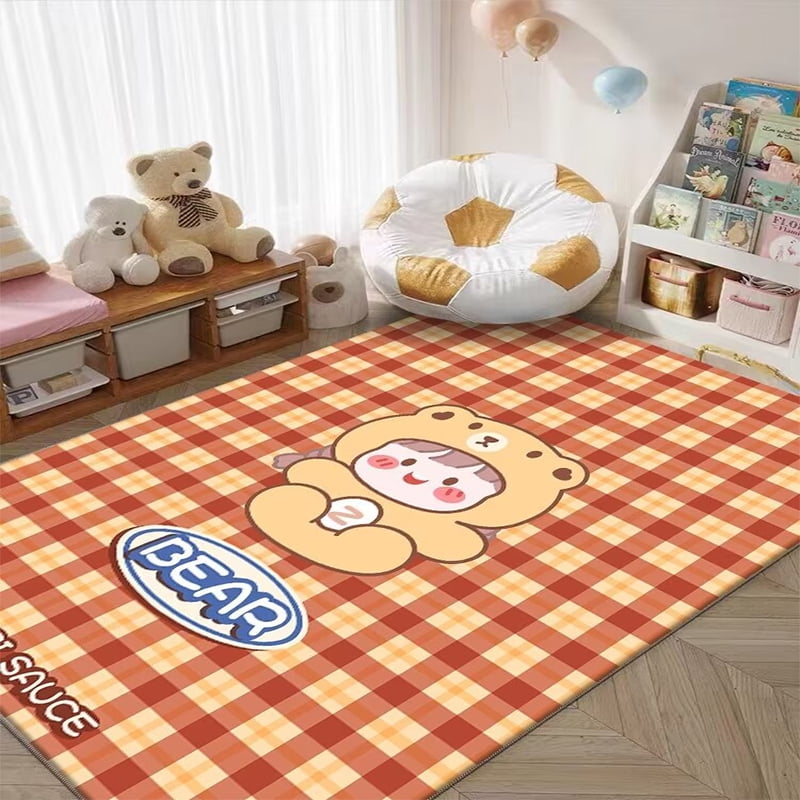 Ins Pink Cute Girl Room ration Carpet Living Room Fluffy Soft Study Rug ...
