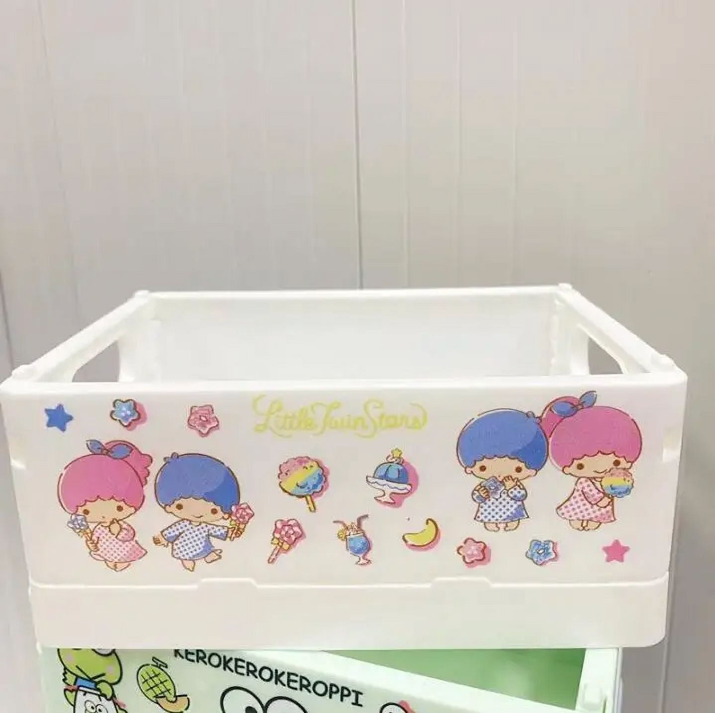 Ins Sanrio Kuromi Cinnamoroll Desktop Plastic Storage Baskets Organizer ...