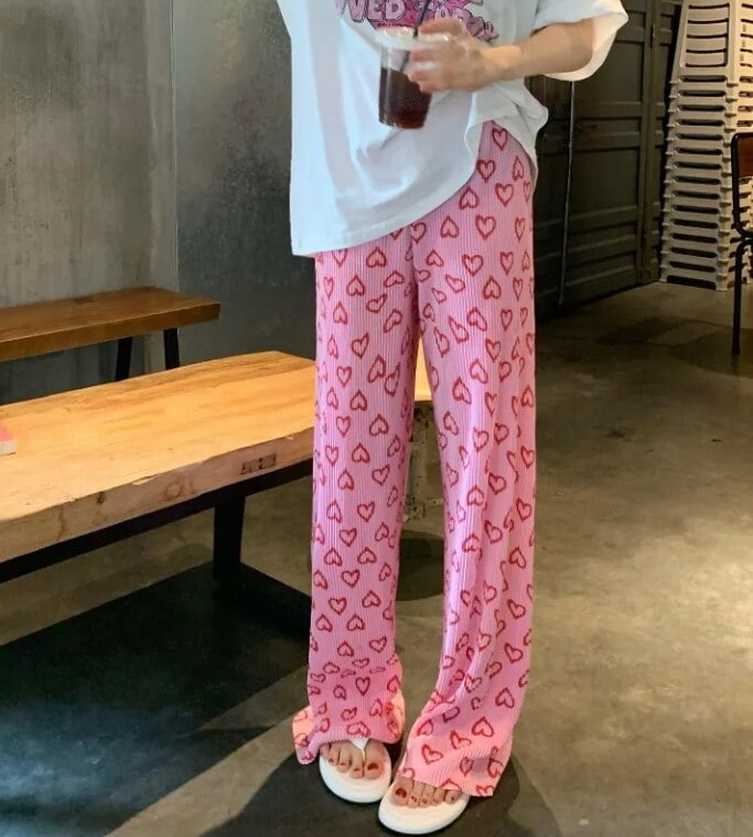 Ins Sanrios Hello Kittys Trousers Anime Figure Pajama Pants Kawaii ...