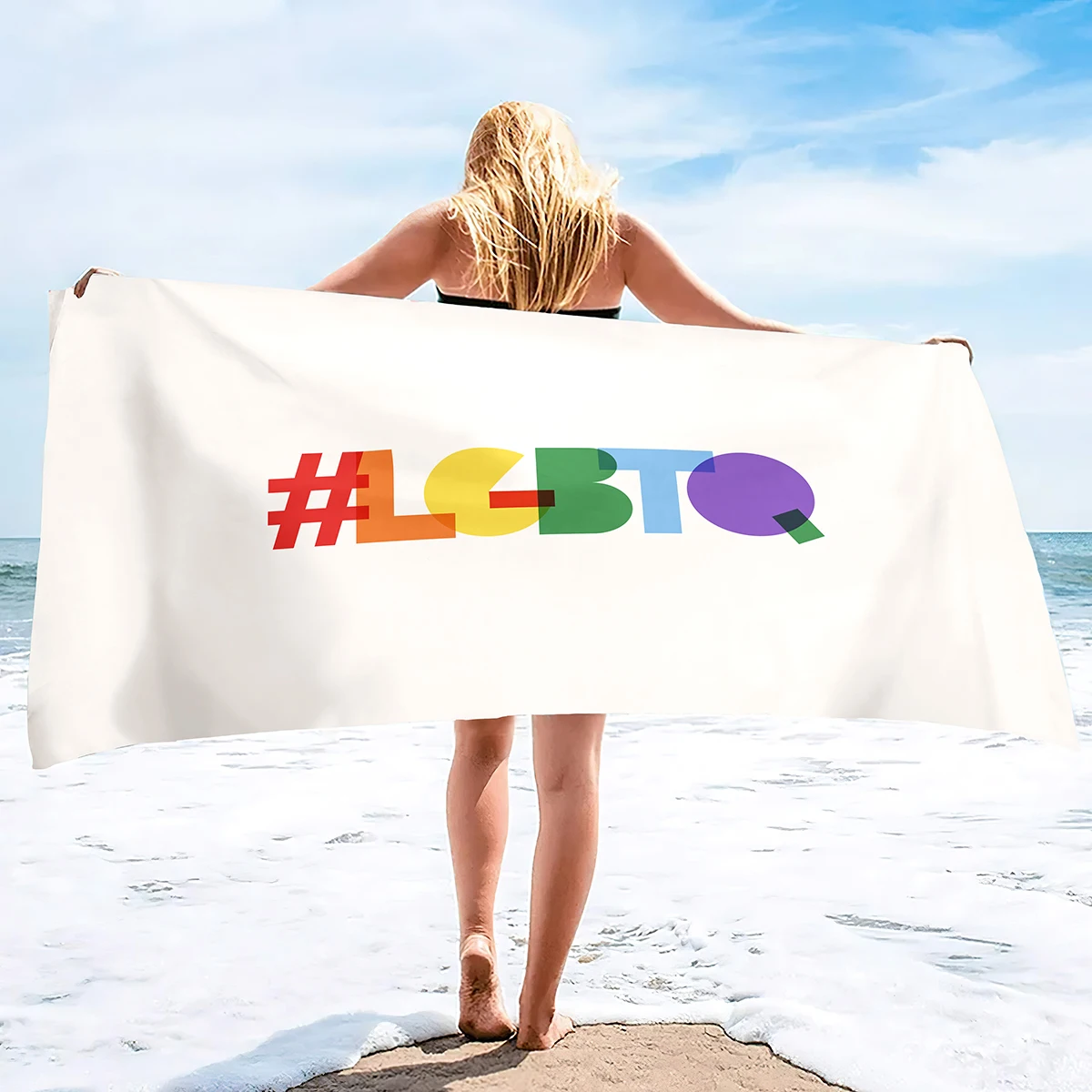 Ins-Style Flowers Beach Towel, Digital Printing Thin Quick-Dry Anti ...