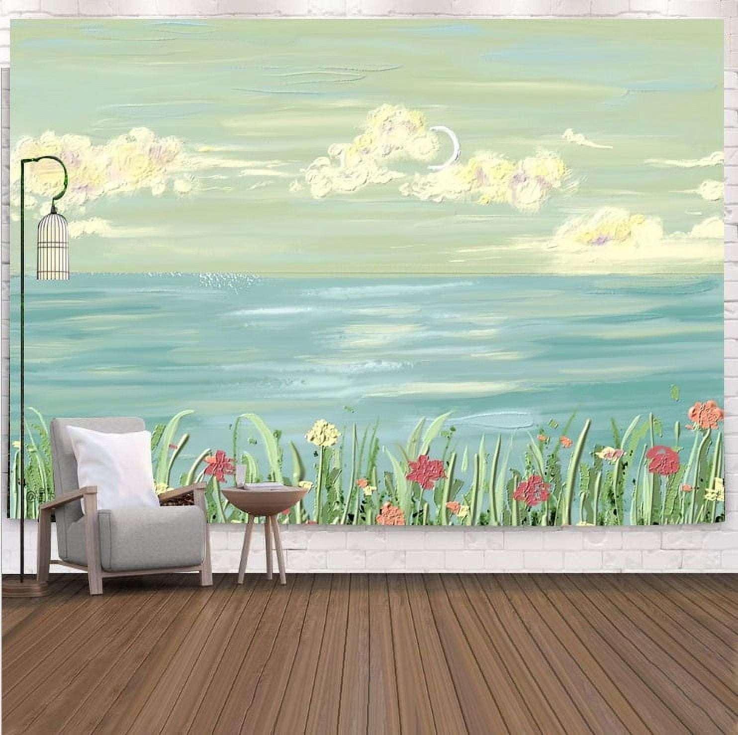 Ins Style Hanging Cloth Landscape Wall Decoration Tapestry Home Living ...