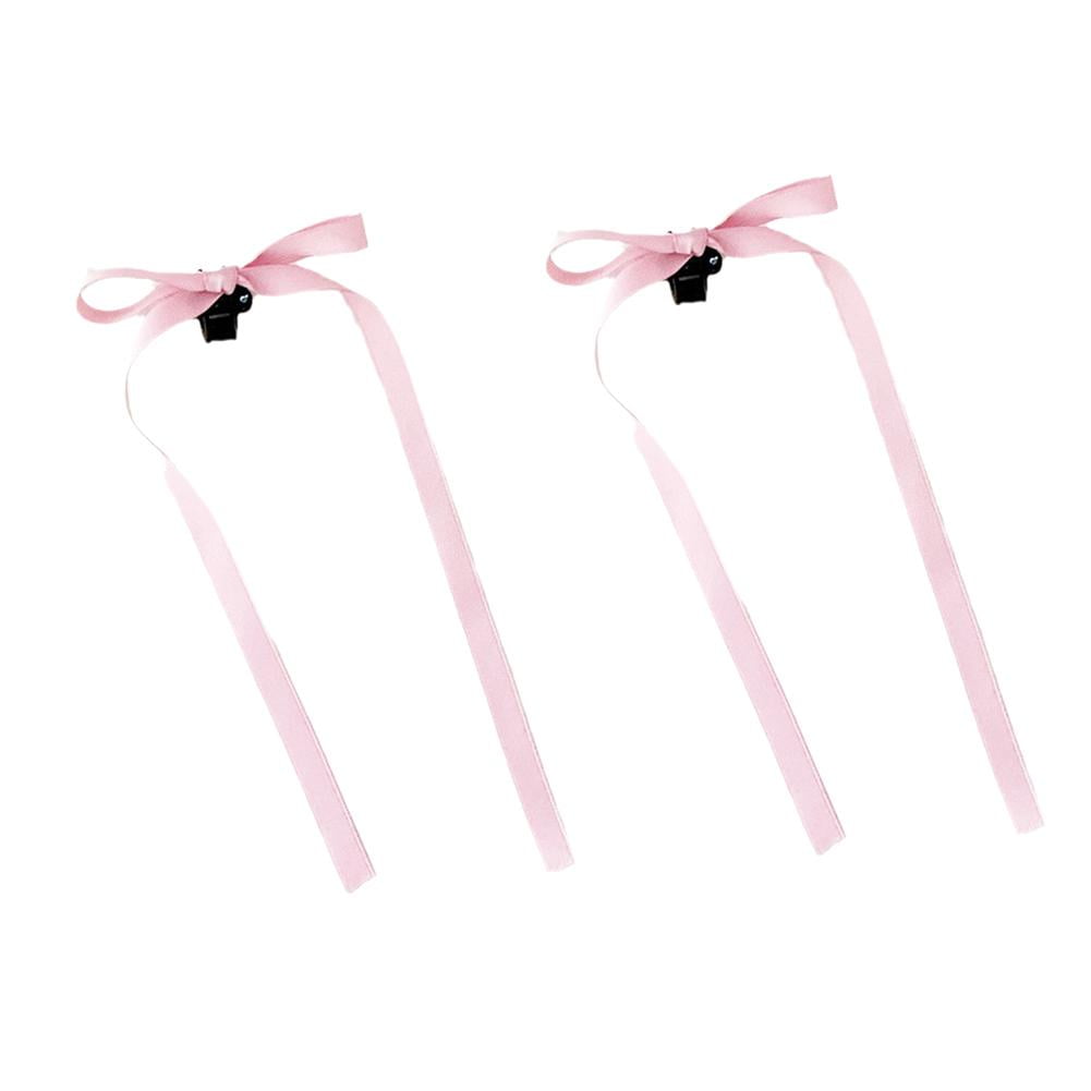 Ins Style Y2K Ponytail Hair Clip Long Ribbon Ribbon Bow Hair Grip~ R9G4 ...