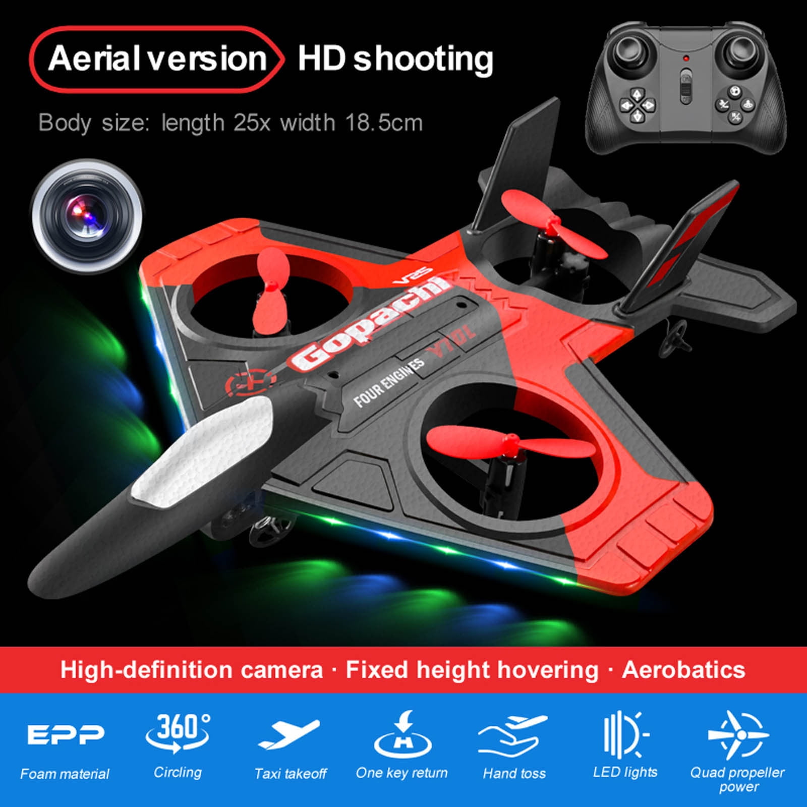 InsCrazy Airplane Toys for Kids NEW RC Plane 2.4GHz Remote Control ...